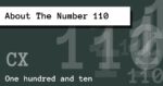 About The Number 110