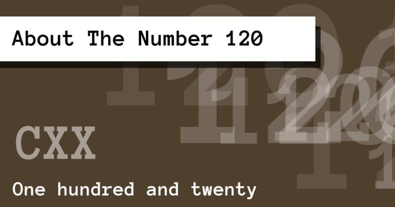 About The Number 120