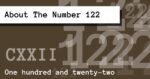 About The Number 122