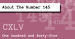 About The Number 145