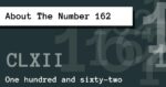 About The Number 162
