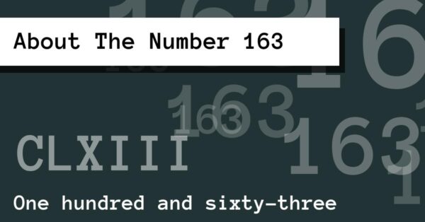 About The Number 163