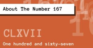 About The Number 167