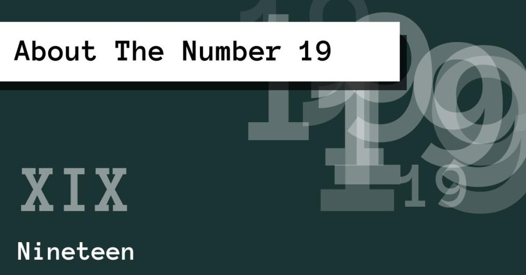 About The Number 19