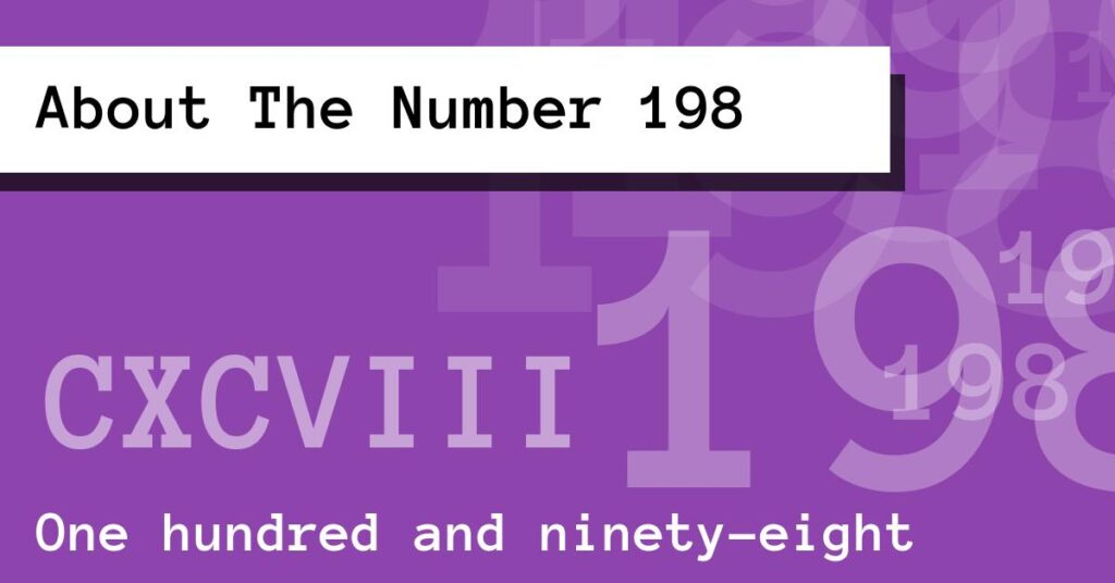 About The Number 198