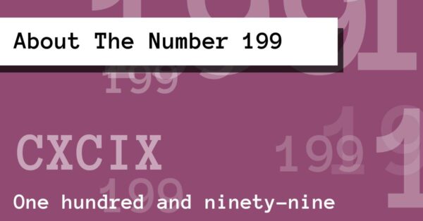About The Number 199