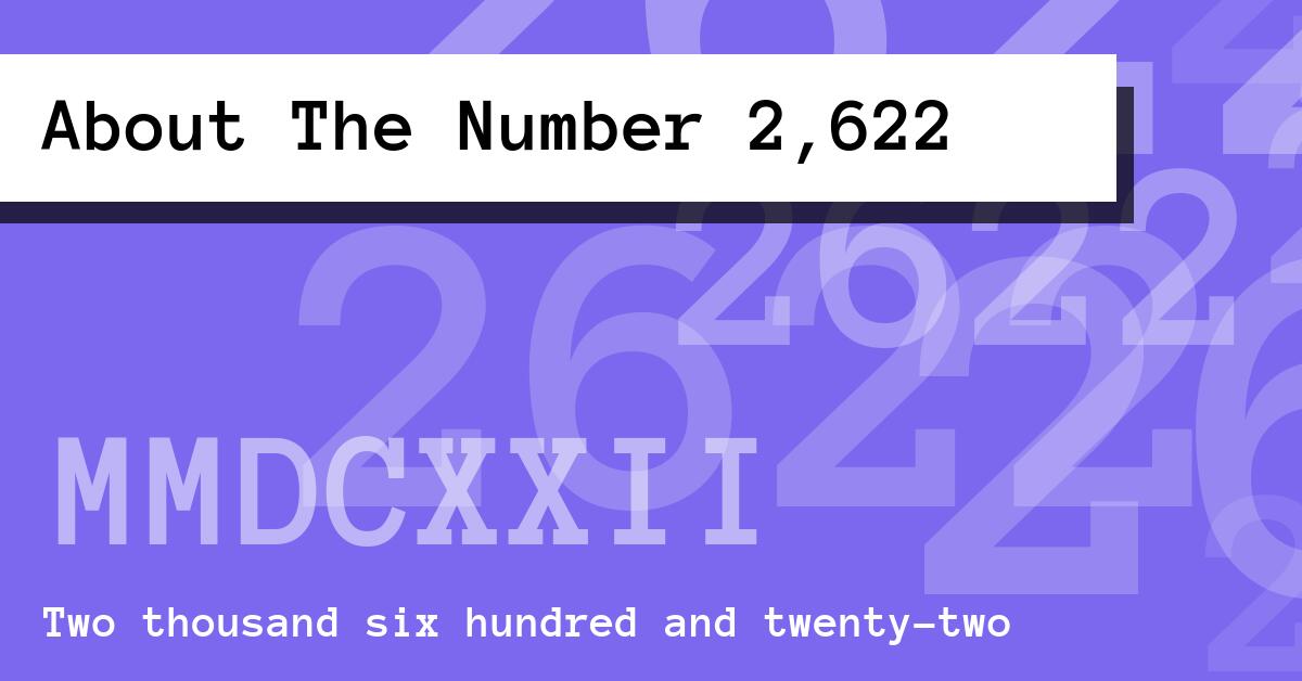 About The Number 2,622