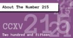 About The Number 215