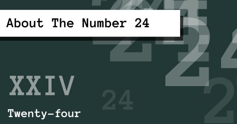About The Number 24