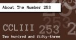 About The Number 253