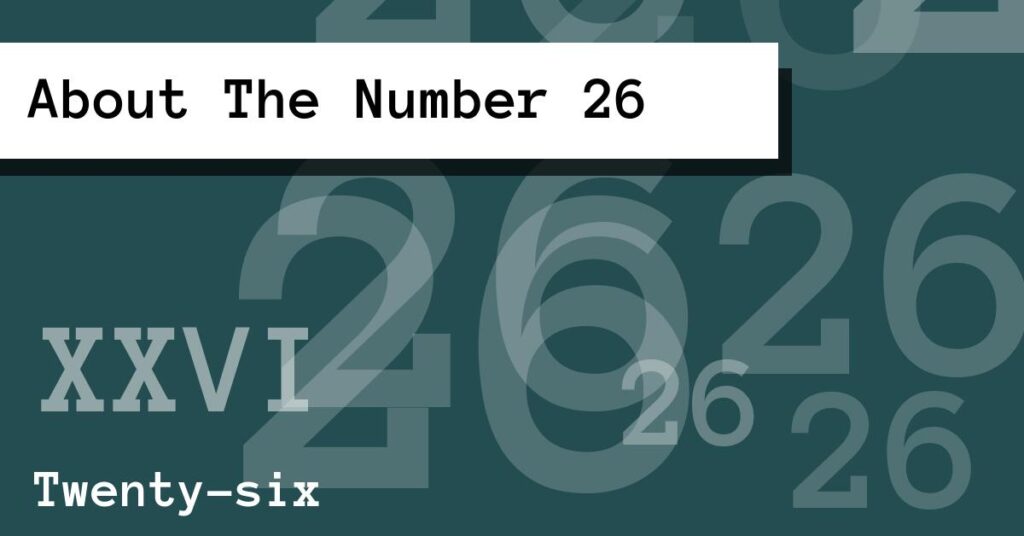 About The Number 26