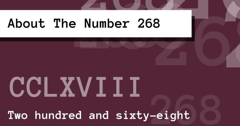 About The Number 268