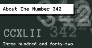 About The Number 342