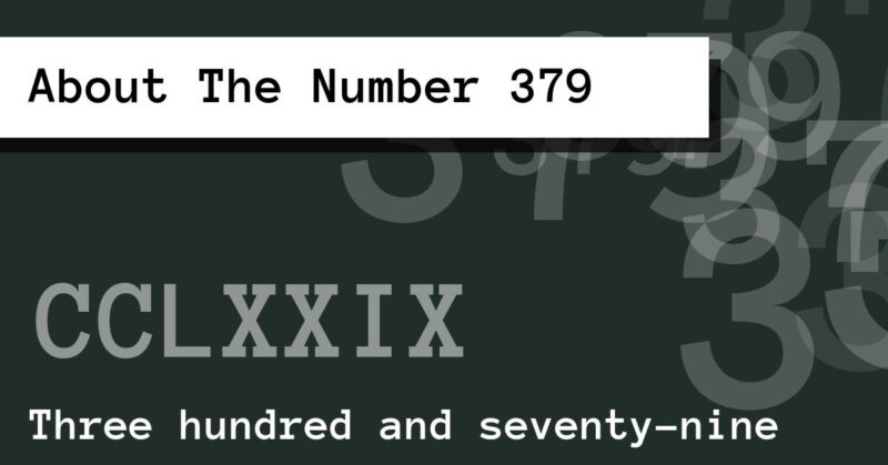About The Number 379