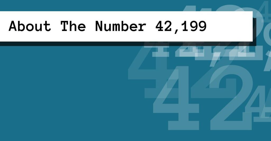 About The Number 42,199