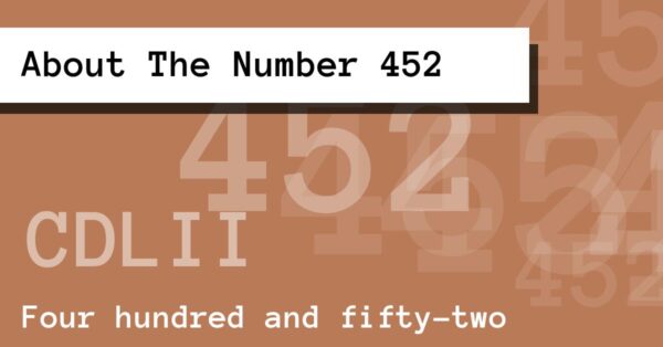 About The Number 452