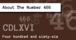 About The Number 466