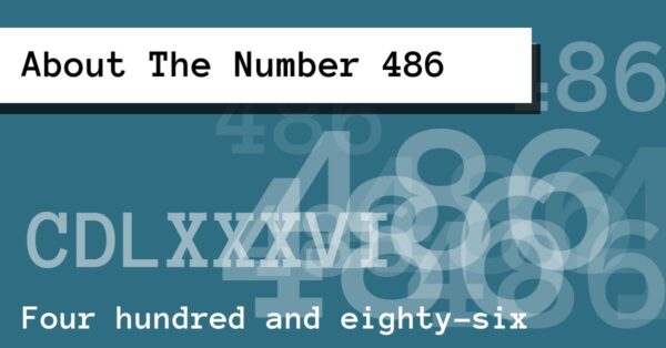 About The Number 486