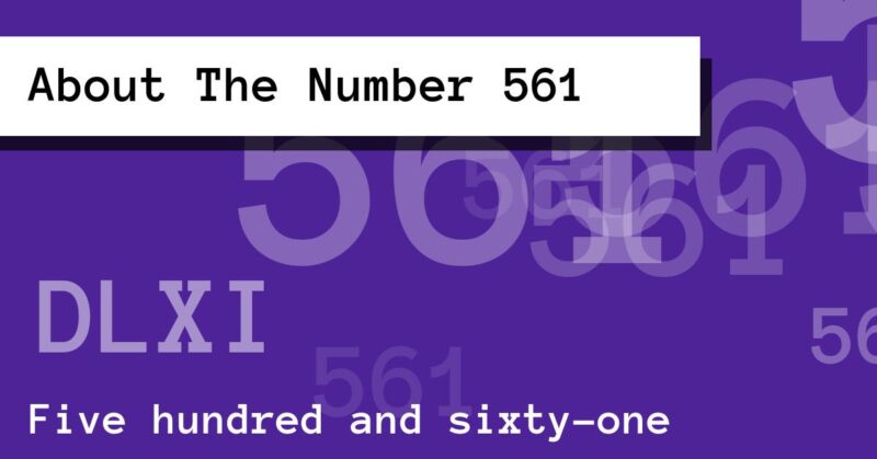 About The Number 561