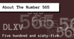 About The Number 565
