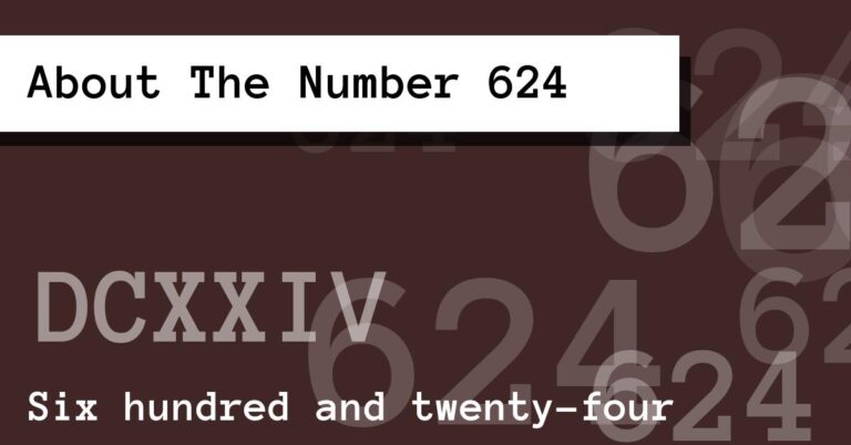 About The Number 624
