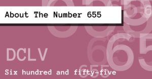 About The Number 655