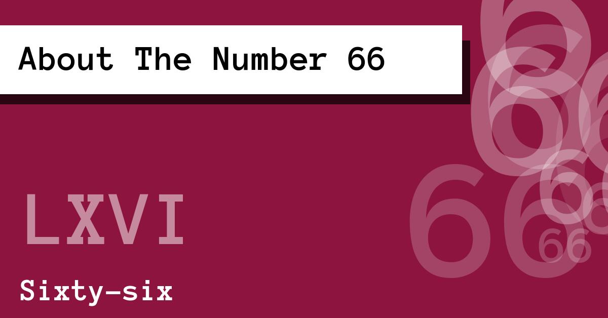 About The Number 66