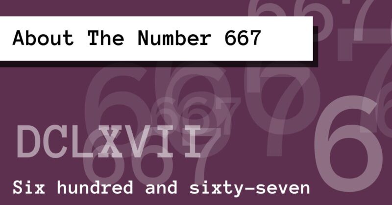 About The Number 667