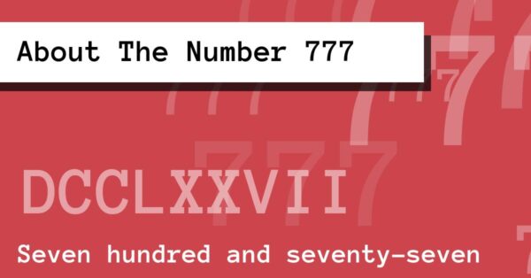 About The Number 777