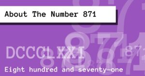 About The Number 871