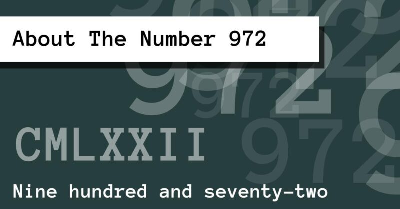 About The Number 972